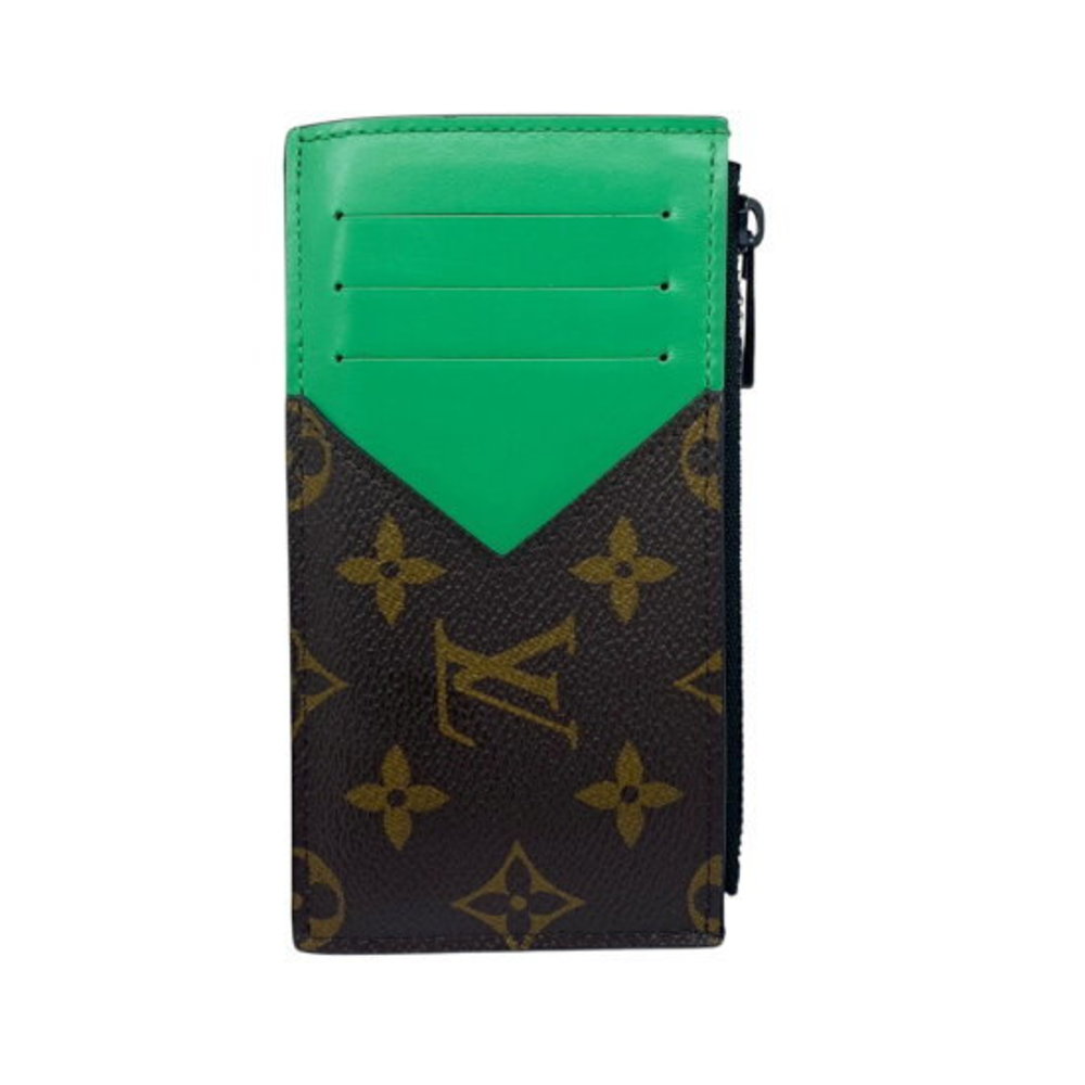 Louis Vuitton Coin Monogram Macassar Leather Green Ca… - Gem